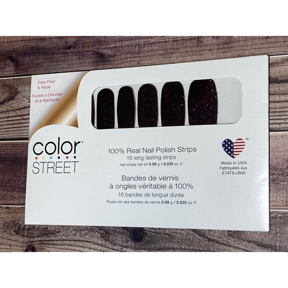 Color Street | Makeup | Color Street Russian Around Deep Crimson Red ...